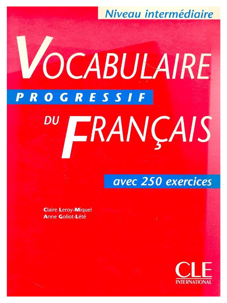Vocabulaire Progressif Du Francais Intermediaire