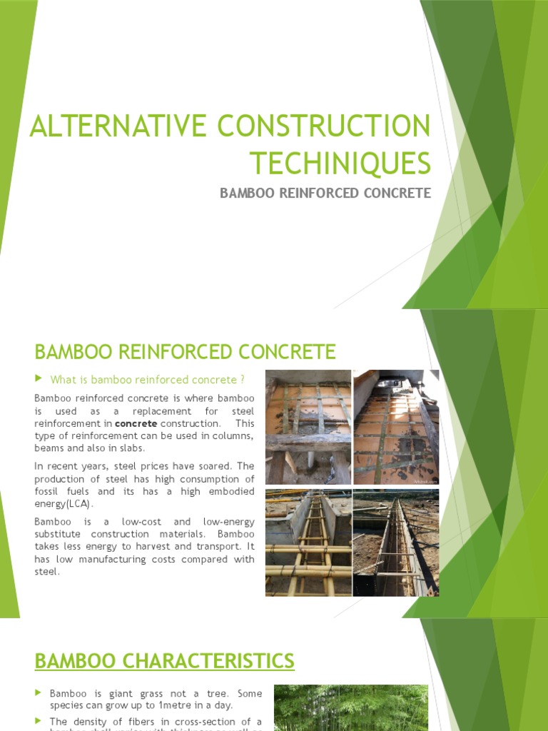 Bamboo Reinforced Concrete | Bamboo | Reinforced Concrete