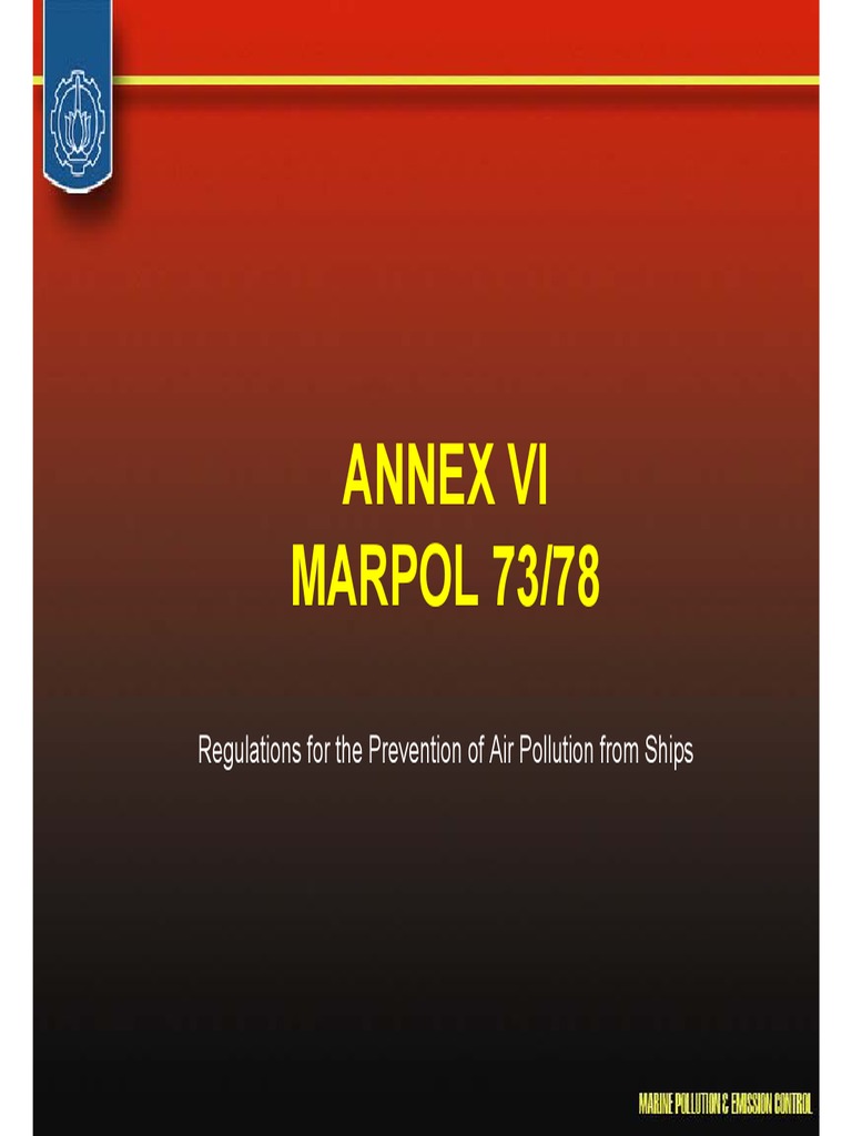 Slide7 Annex Vi | PDF | Standar Emisi | NOx