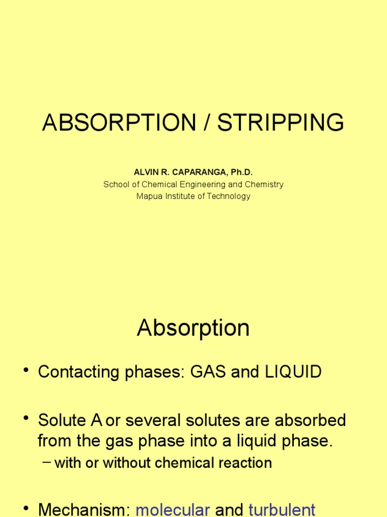 Design of Packed Colums | PDF | Gases | Absorption (Chemistry)