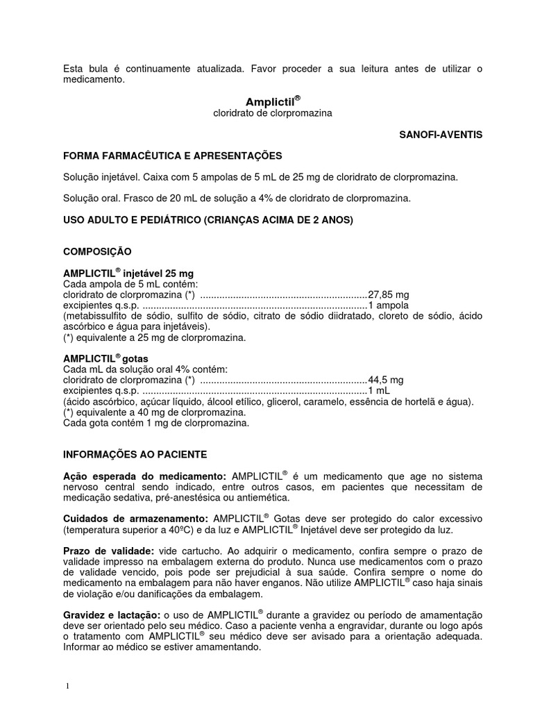 Bula - Amplictil | PDF
