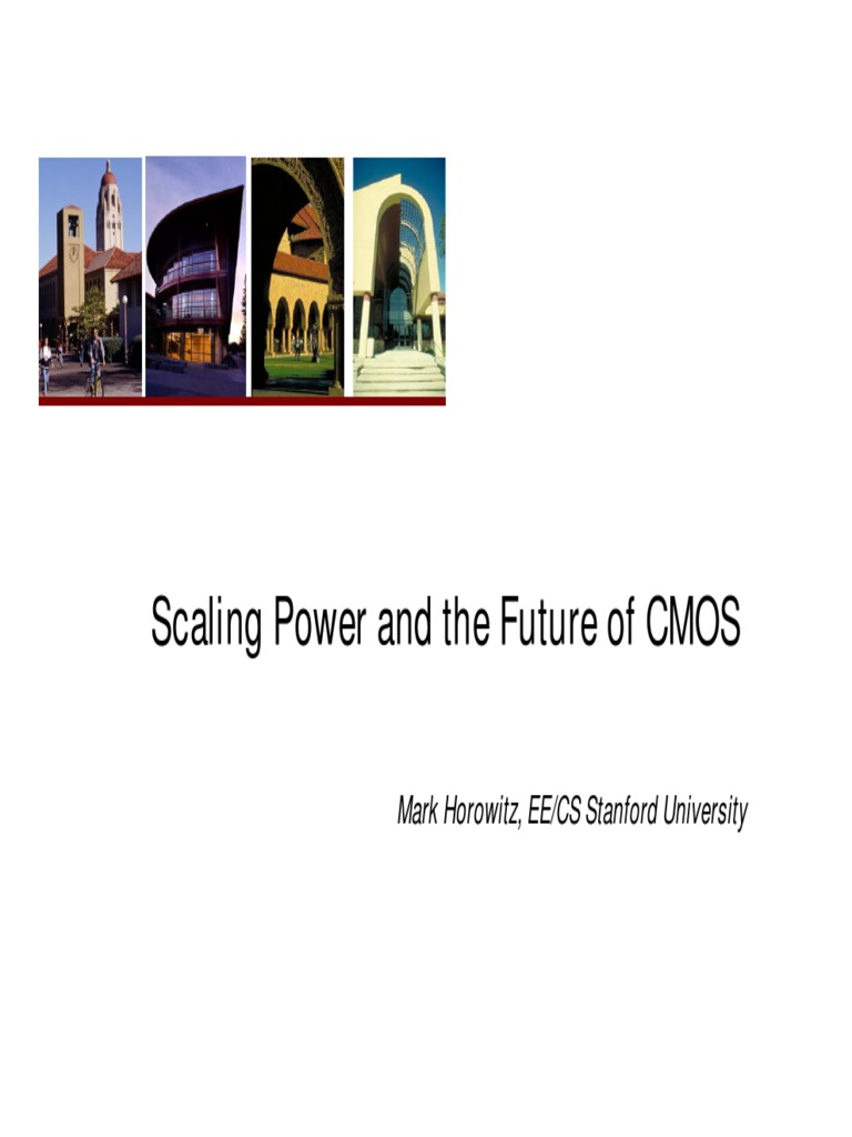 Mark Horowitz CMOS Scaling PDF | PDF