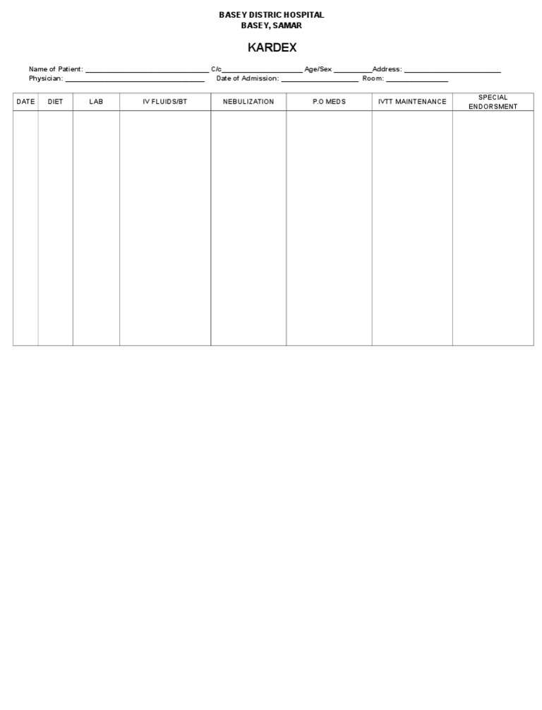 Basey Distric Hospital | PDF