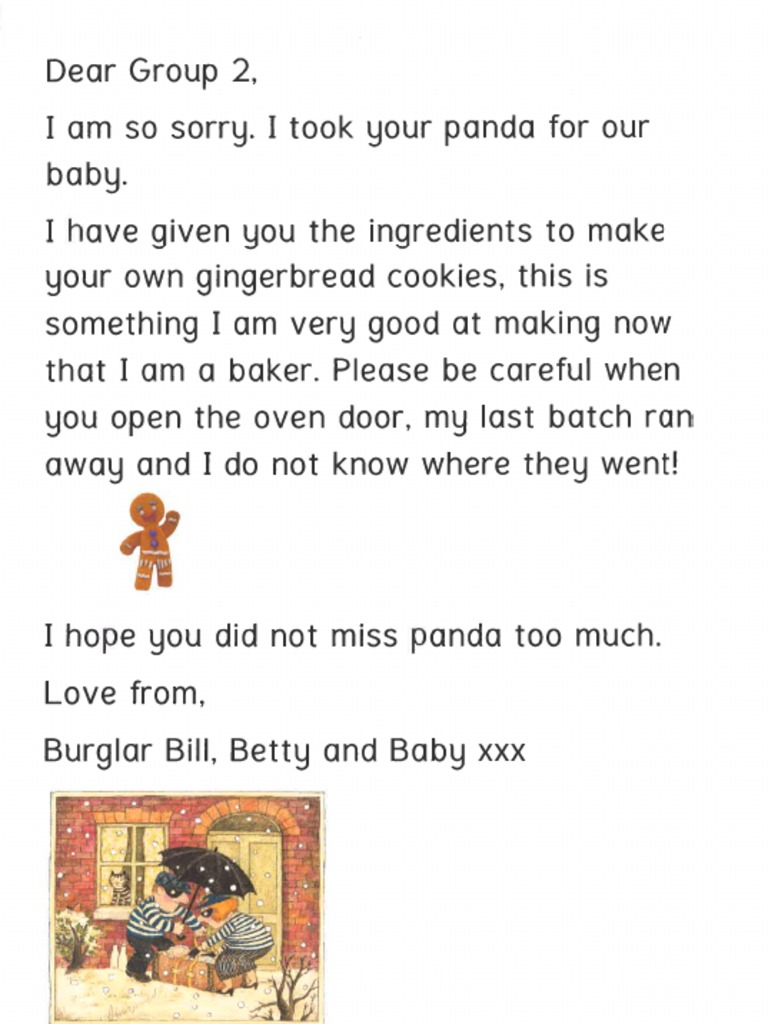 Letter From Burglar Bill | PDF