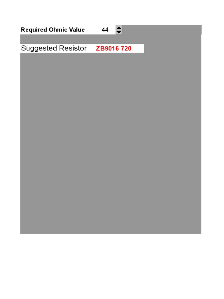 Stabilising Resistor Calculation | PDF