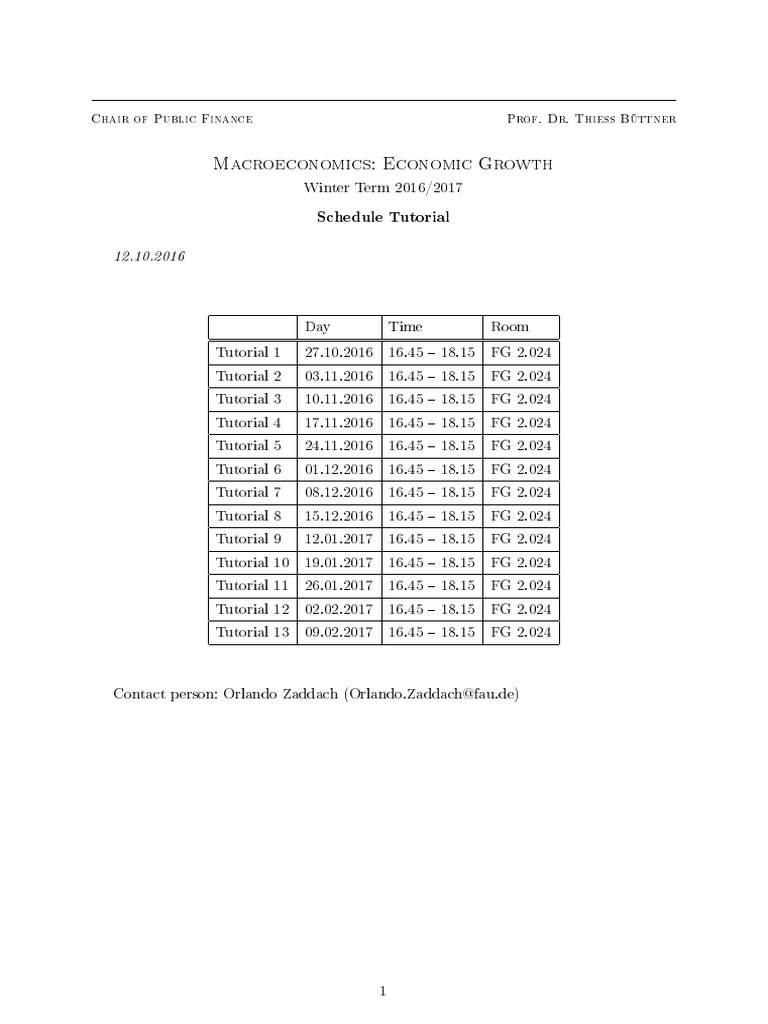 Schedule Tutorial | PDF