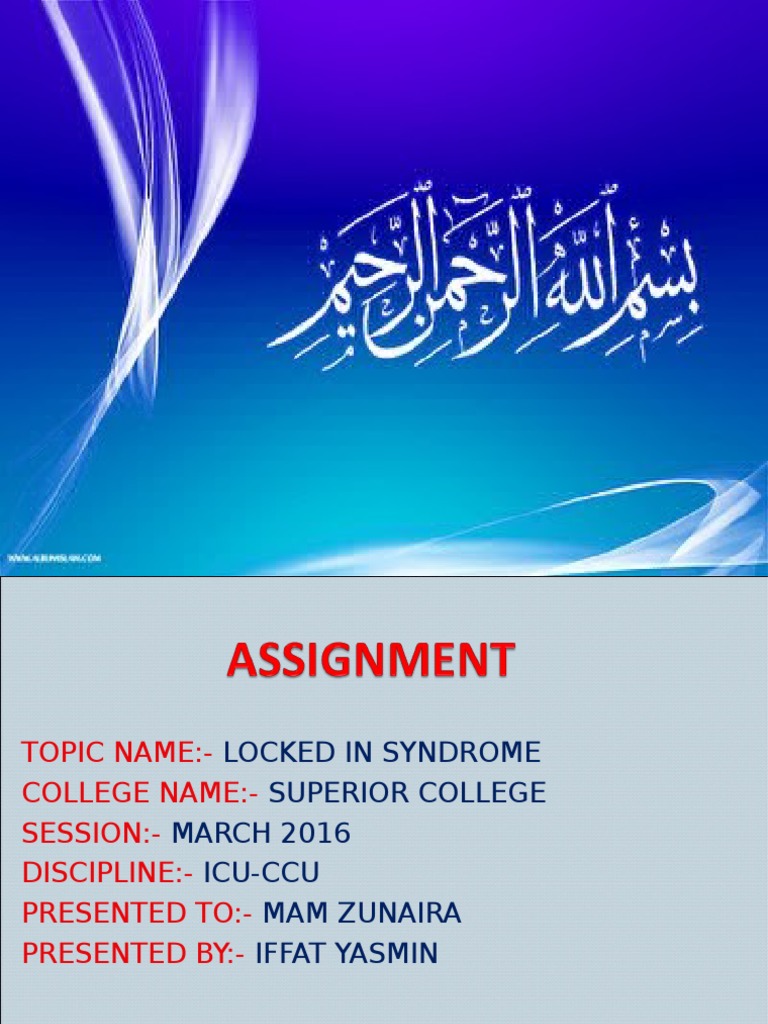 Locked in Syndrome | Earth & Life Sciences | Neuroscience