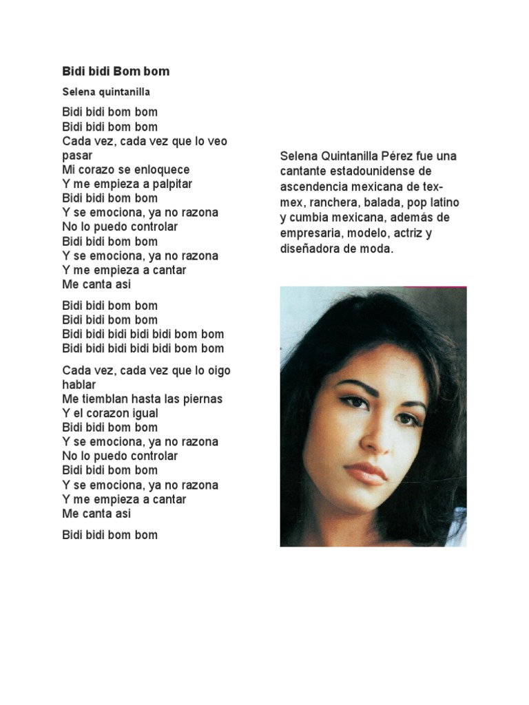 Bidi Bidi Bom Bom | PDF | Subgéneros musicales | Música pop
