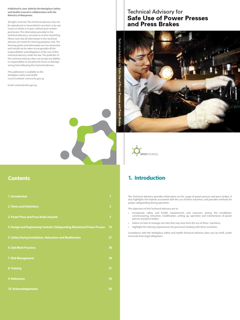 Safe Use of Power Presses | PDF | Machines | Safety