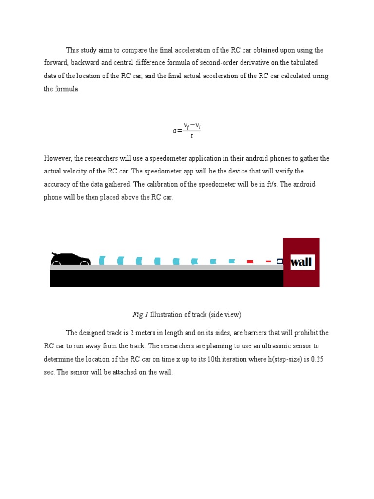 RC Car Acceleration Analysis Methods | PDF