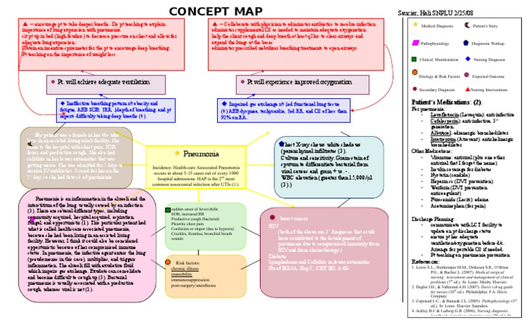 Pneumonia Concept Map
