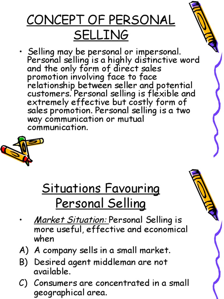 Personal Selling and Sales Strategies Guide | PDF | Sales ...