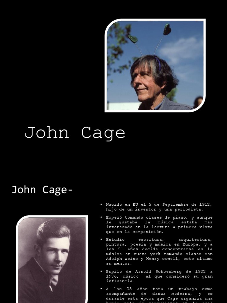 Biografía y Obras de John Cage | PDF | Ocio | Sonido