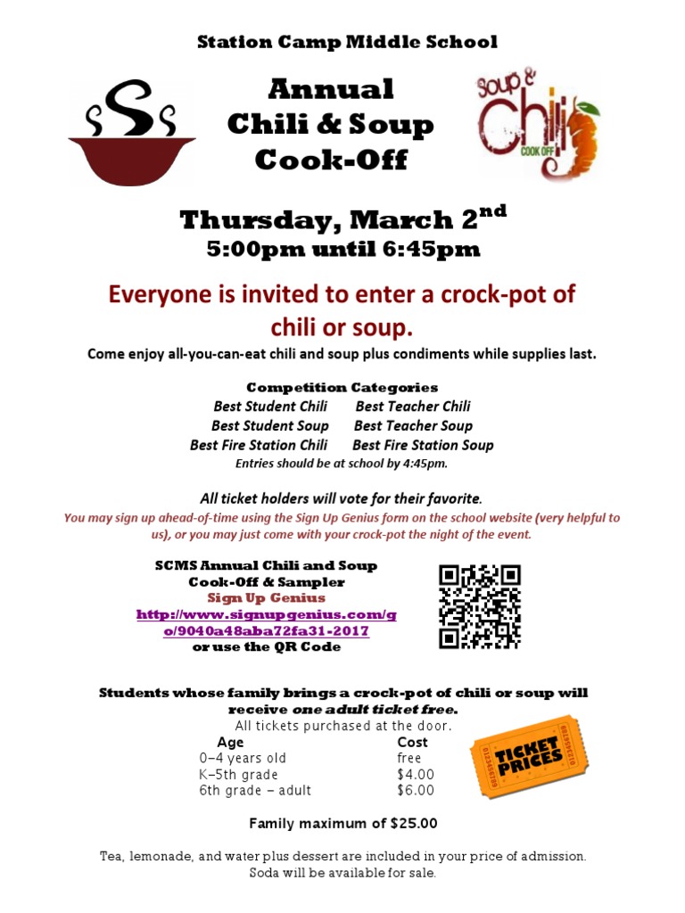 Chili Supper Poster 2017 | PDF