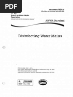 AWWA C600 Hydrostatic Testing Standards | PDF | Pressure | Litre