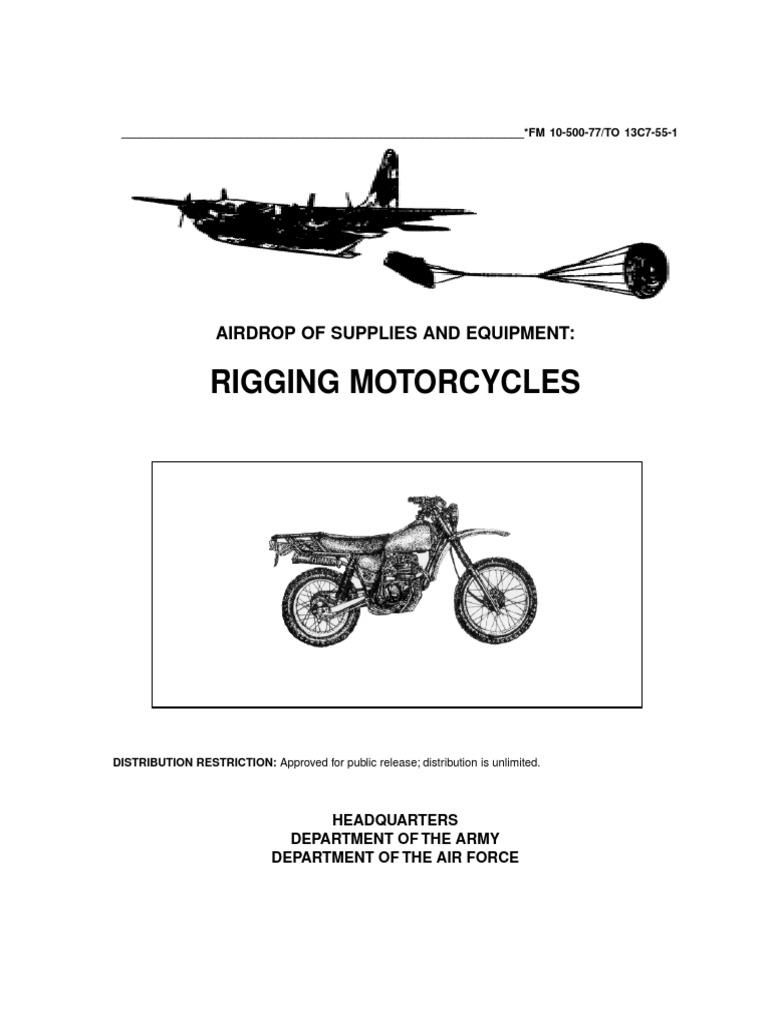 Airdrop of Supplies and Equipment Rigging Motorcycles - 1 - February ...