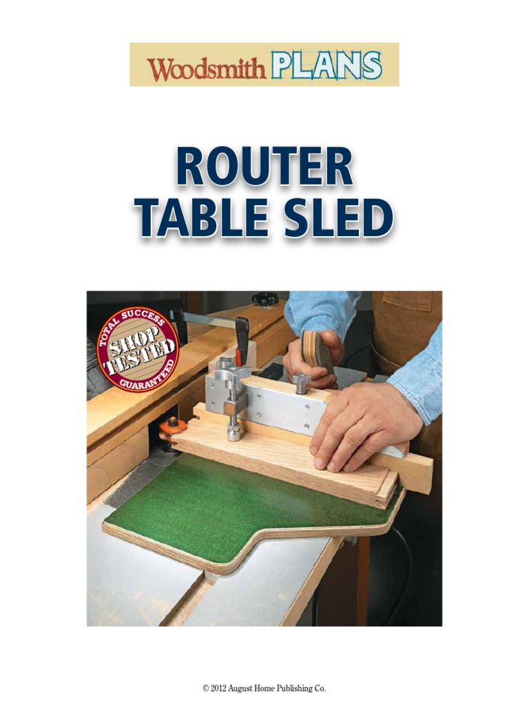 Router Table - Sled | PDF | Screw | Crafts