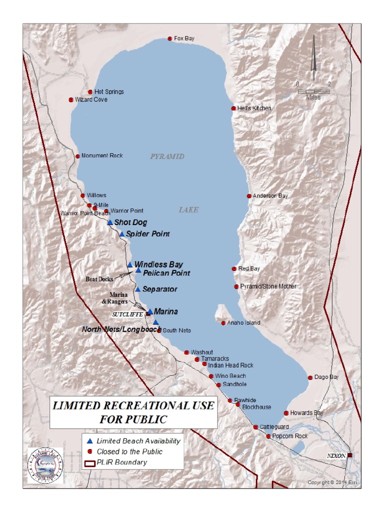 Pyramid Lake Map | PDF