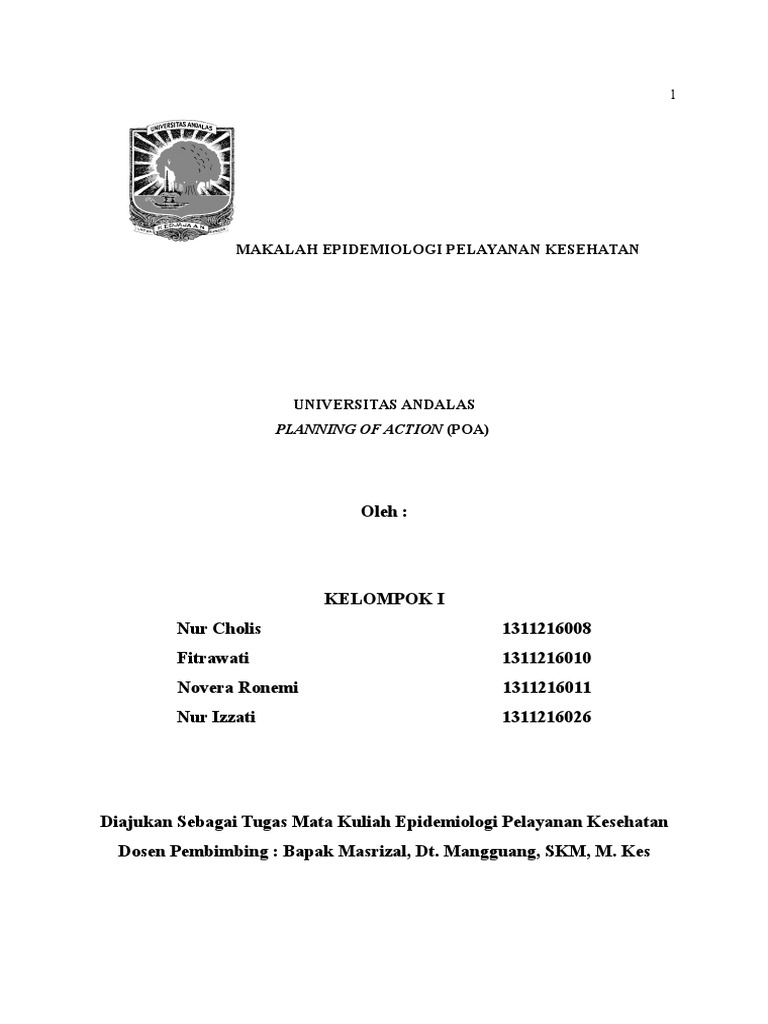 Plan of Action (POA) | PDF