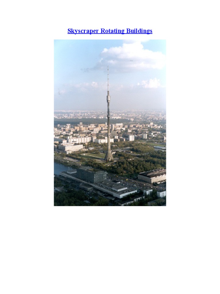 Skyscraper Rotating Buildings | PDF | Elevator | Solar Energy