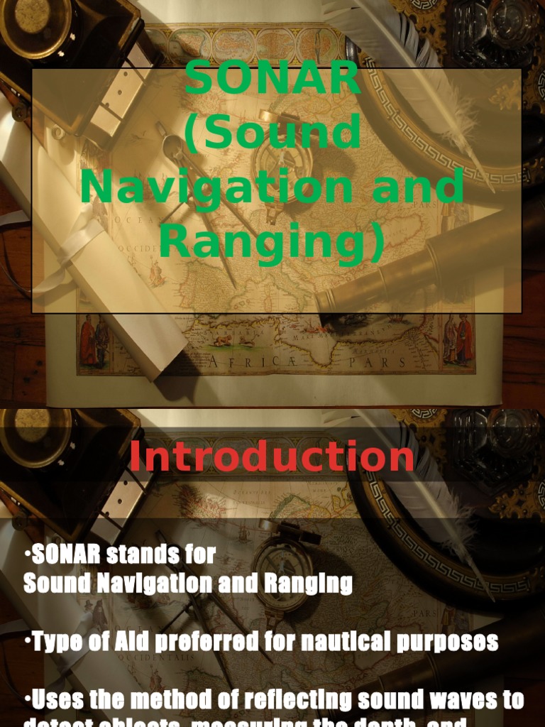 Sonar (Sound Navigation and Ranging) | Download Free PDF | Sonar | Waves