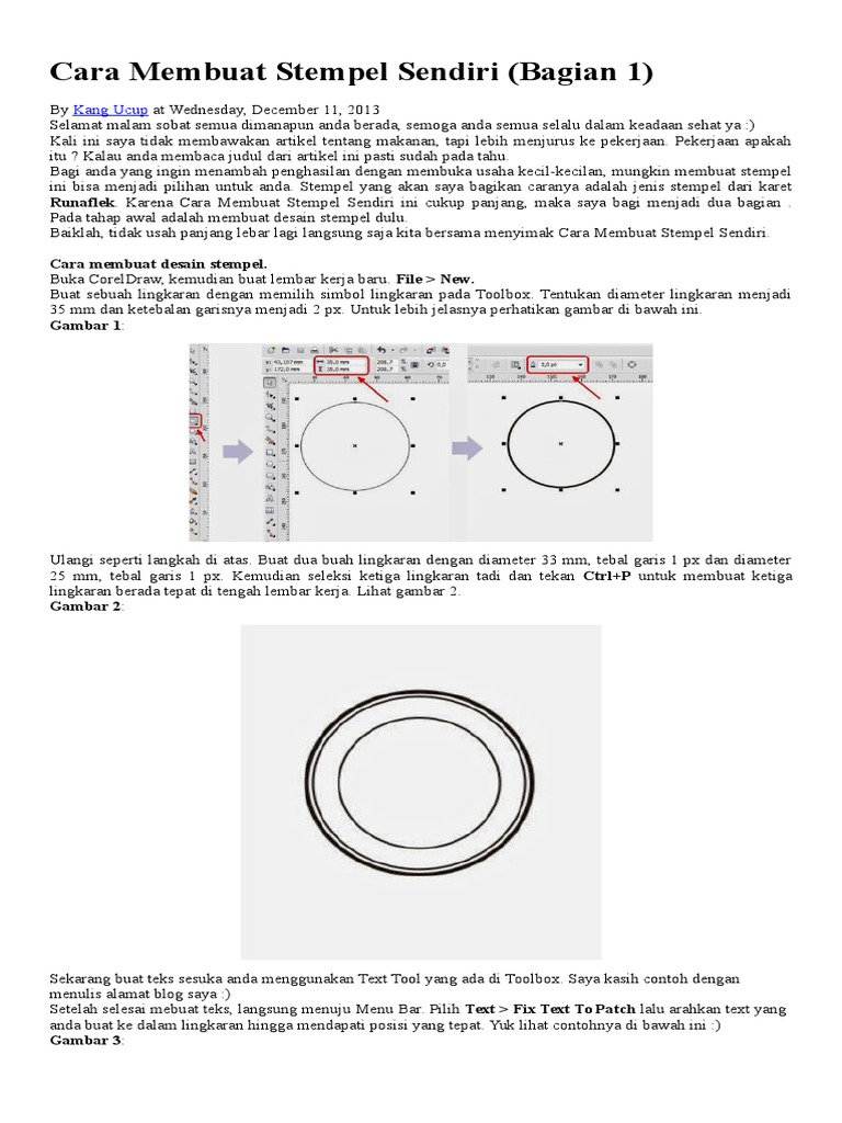 Cara Membuat Stempel Sendiri (Bagian 1) | PDF