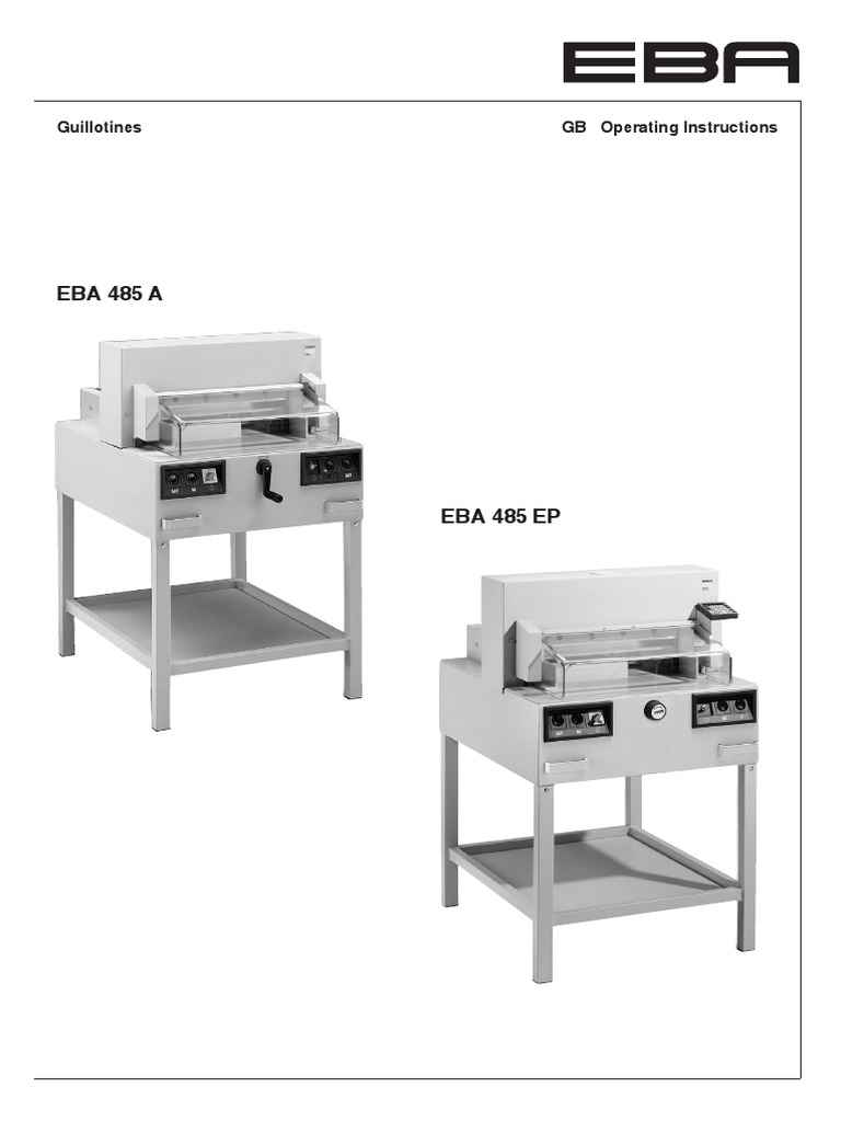 EBA485A 485EP Operator Manual | PDF | Electrical Connector ...