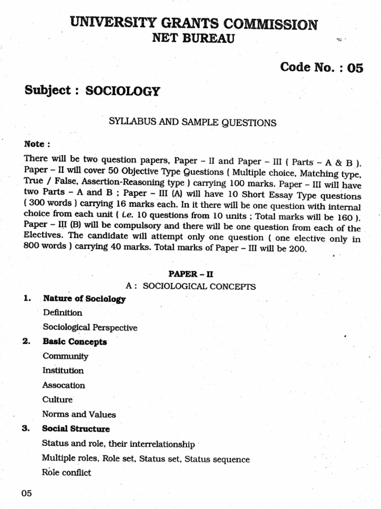 UGC NET Syllabus PDF | PDF