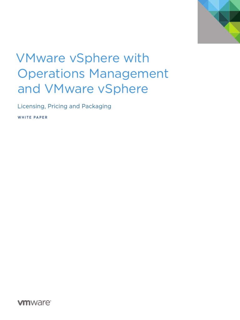 Vmware Vsphere - Pricing White Paper PDF | PDF | Desktop Virtualization ...