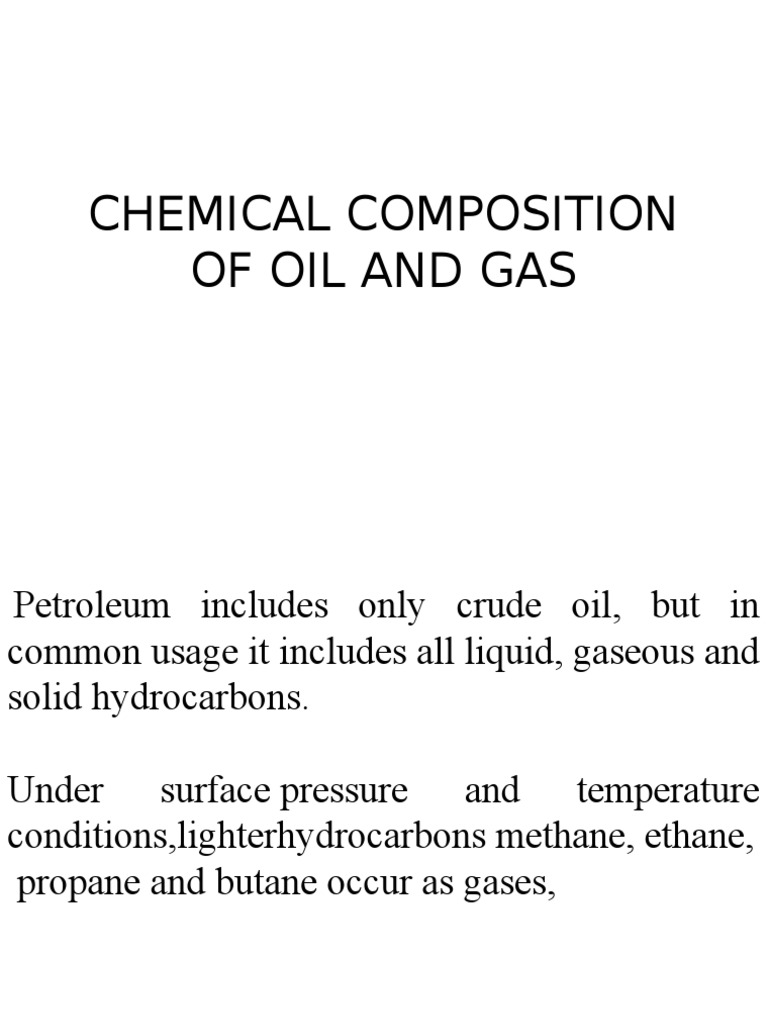 Crude Oil Composition | PDF | Petroleum | Alkane
