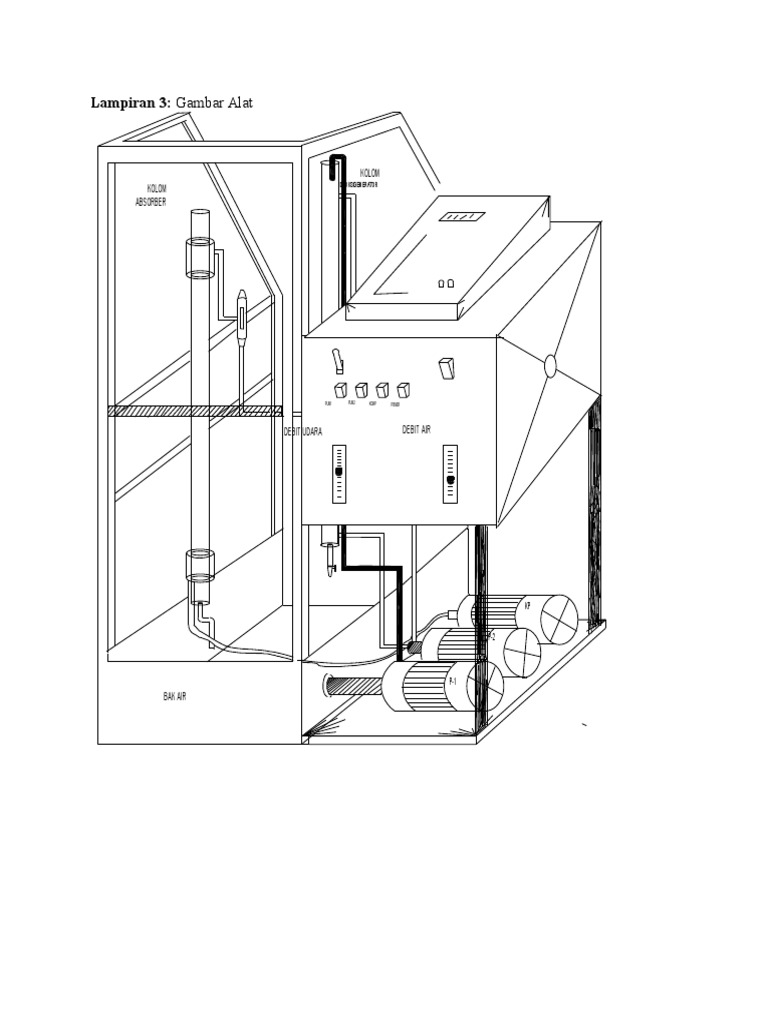 Lampiran 3: Gambar Alat: Kolom Absorber Kolom | PDF