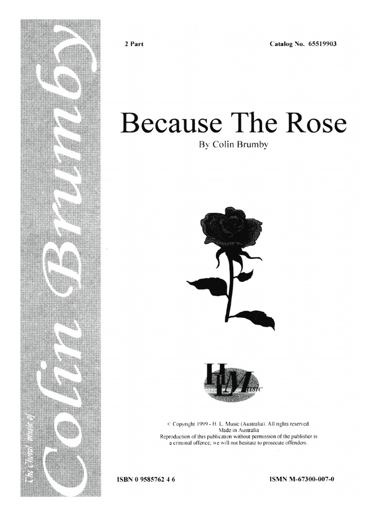 Because The Rose. Colin Brumby | PDF