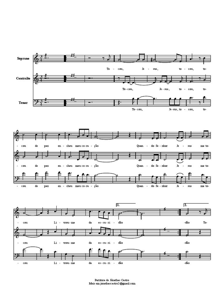 Raiz Coral Tocou Me | PDF