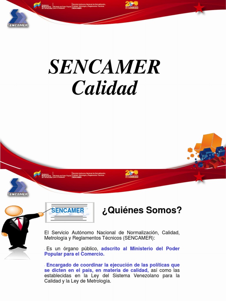 Sencamer | PDF | Metrología | Calidad (comercial)