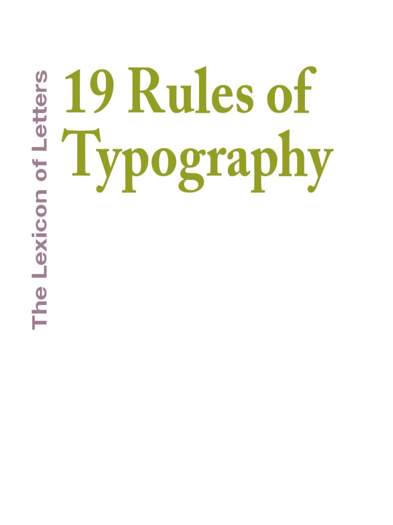 Typesetting 3 | PDF | Typography | Typefaces