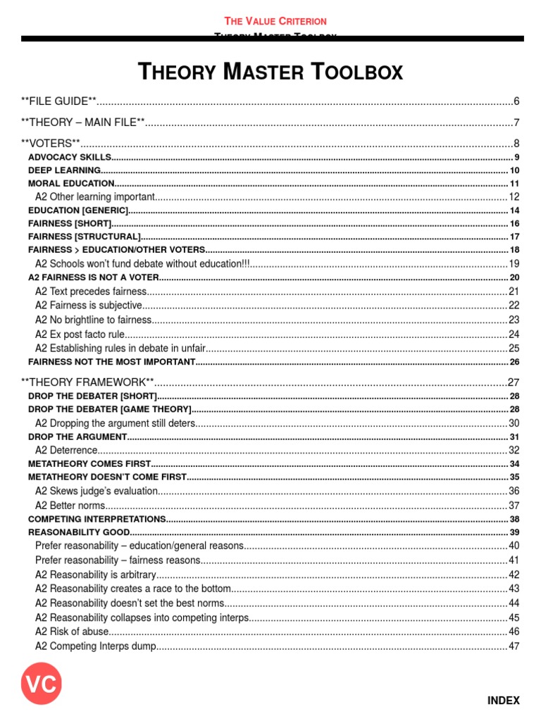 Theory Master Toolbox (INCOMPLETE) | PDF | Tenth Amendment To The ...