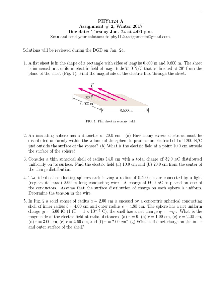 PHY1124 Assignment 2 | PDF | Sphere | Rotation Around A Fixed Axis