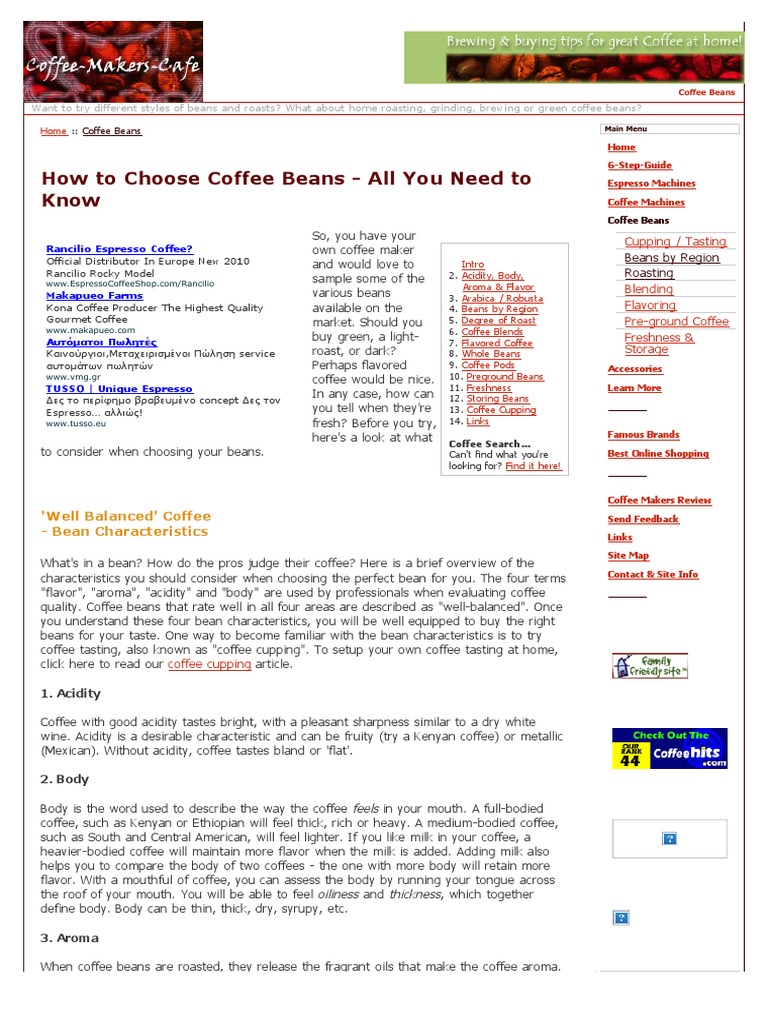 How To Choose Coffee Beans - All You Need To Know: Cupping / Tasting ...