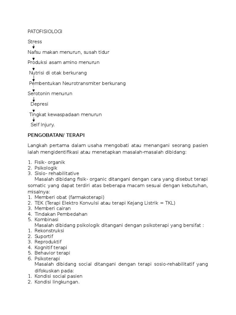 Pathway & Askep Self Injury | PDF