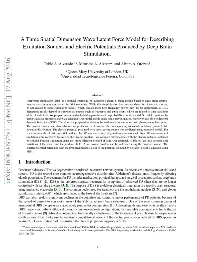 A Three Spatial Dimension Wave Latent Force Model For Describing ...