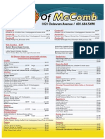 Road Kill Cafe Menu | PDF | Cooking | Food And Drink