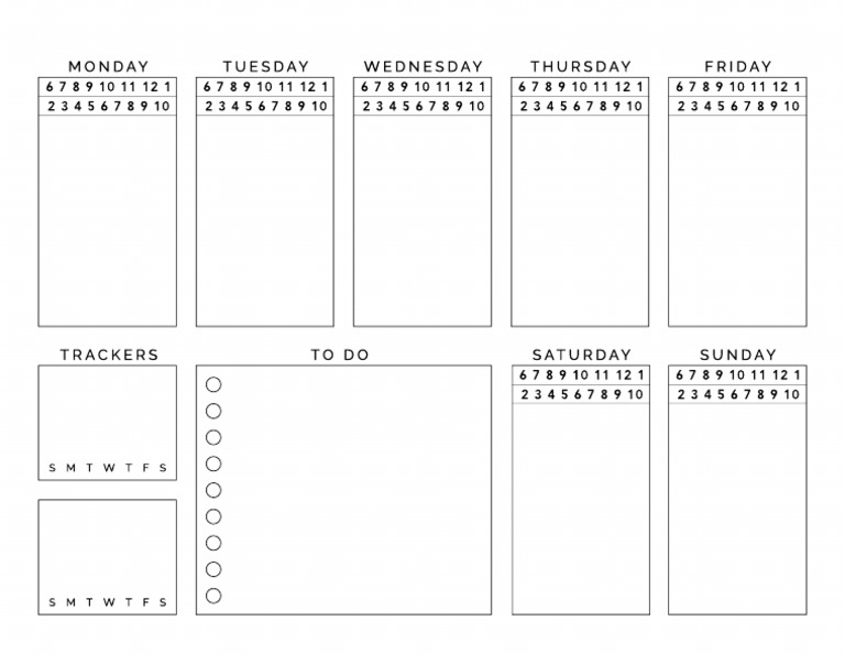 Studyquill Weekly Layout | PDF