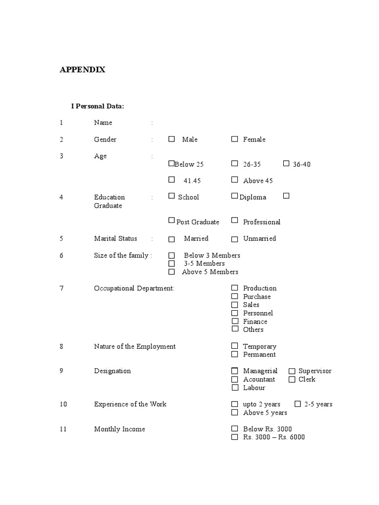 Appendix S | PDF | Welfare | Employment