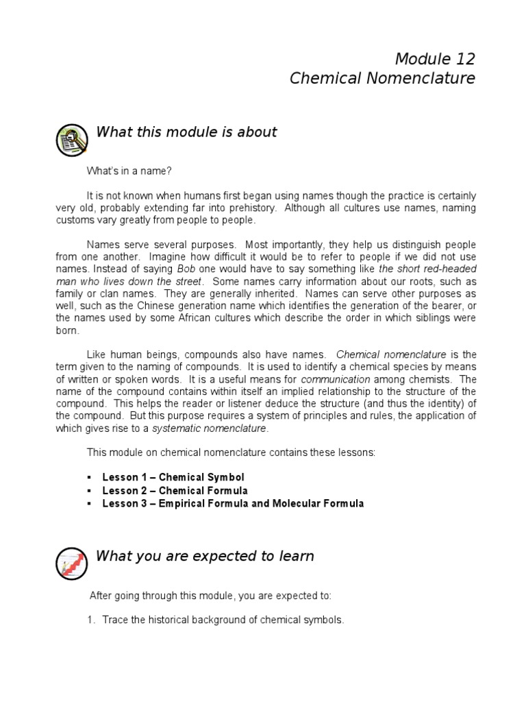 Chemical Nomenclature Overview | PDF | Ion | Ionic Bonding