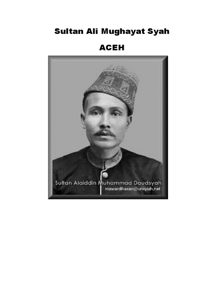 Sultan Ali Mughayat Syah | PDF