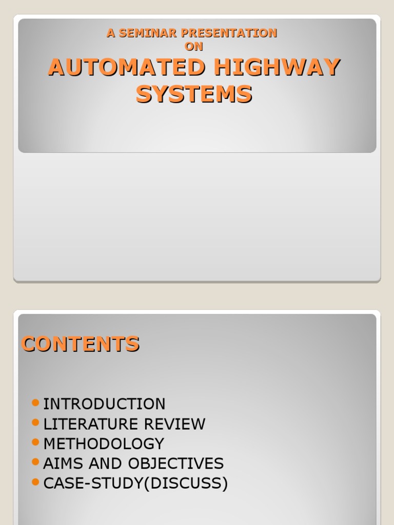 Automated Highway Systems | PDF