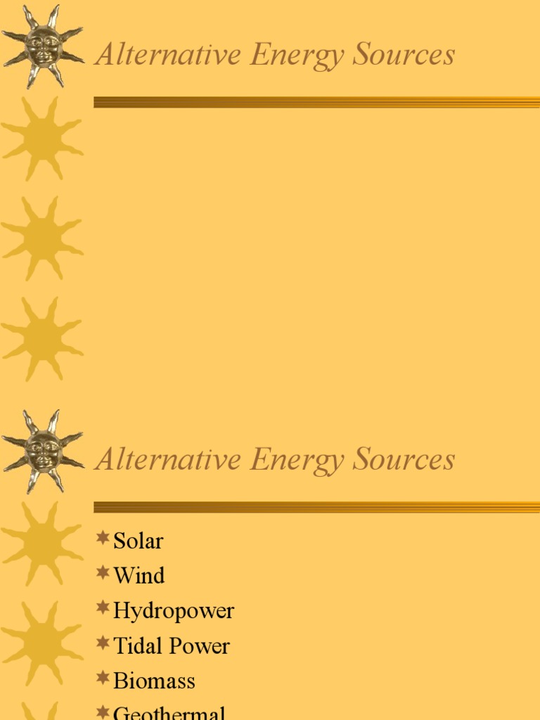 Alternative Energy Sources | PDF | Solar Power | Solar Energy