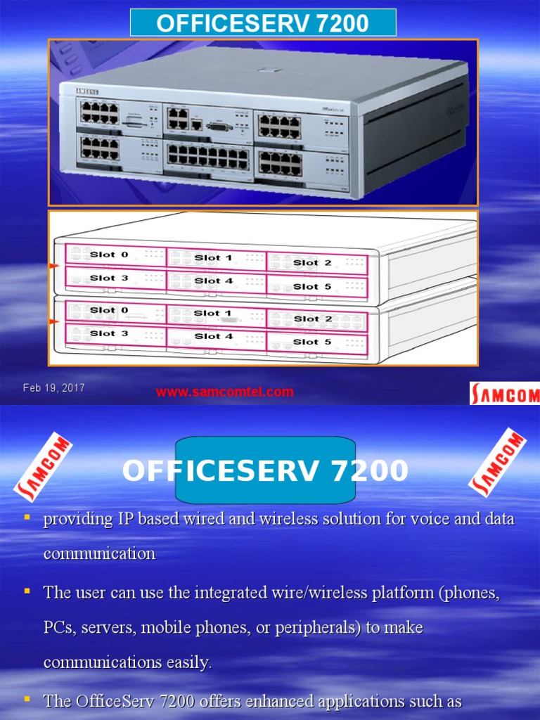 OfficeServ 7400 Overview and Features | PDF | Voice Over Ip | Network ...