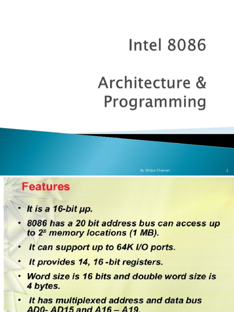 8086 | PDF | Instruction Set | Input/Output
