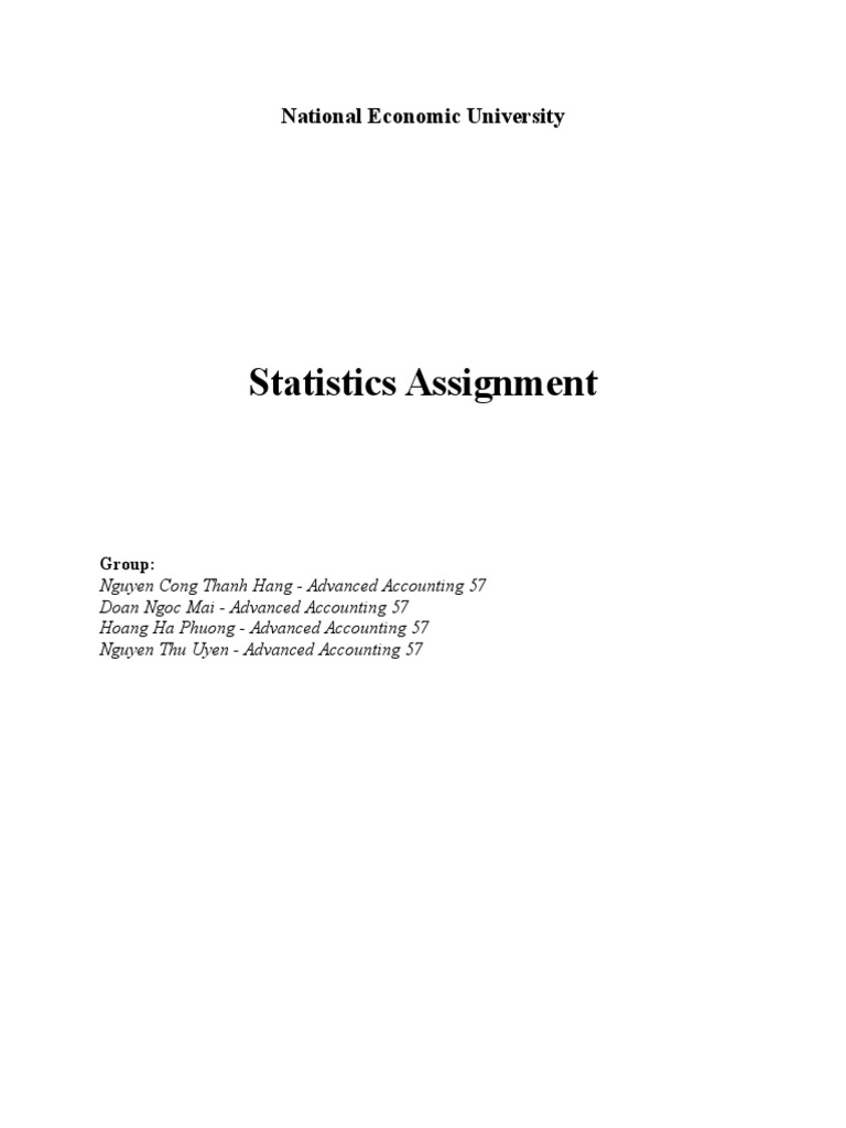 Assignment Statistics | PDF | Statistical Hypothesis Testing | Mode ...